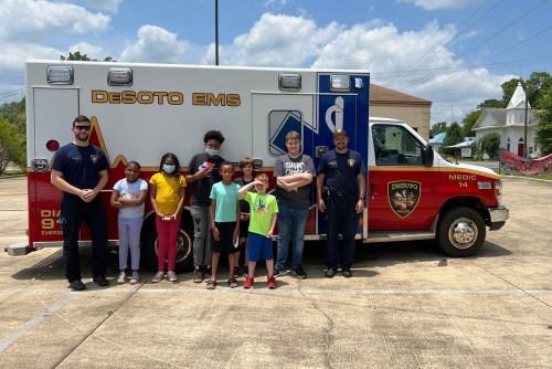 EMS Dropped By The Pelican Library | DeSoto Parish Journal