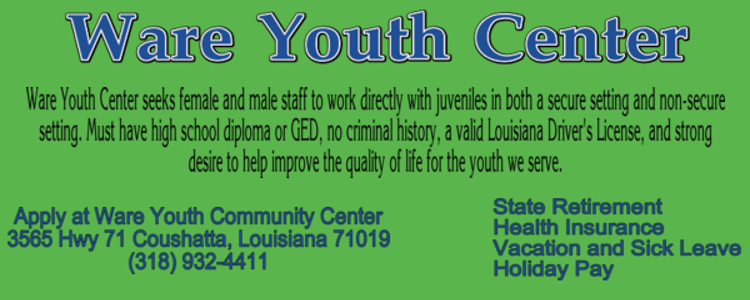 Ware-Youth-Center-Ad | DeSoto Parish Journal