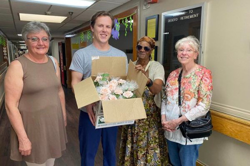 Local Library’s SWAP Group delivers handmade corsages to nursing homes ...